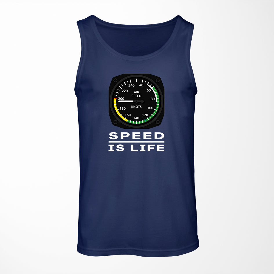 Speed Is Life Designed Tank Tops – Aviation Shop