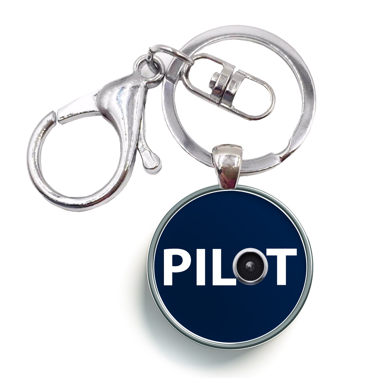 Pilot & Jet Engine Designed Circle Key Chains – Aviation Shop