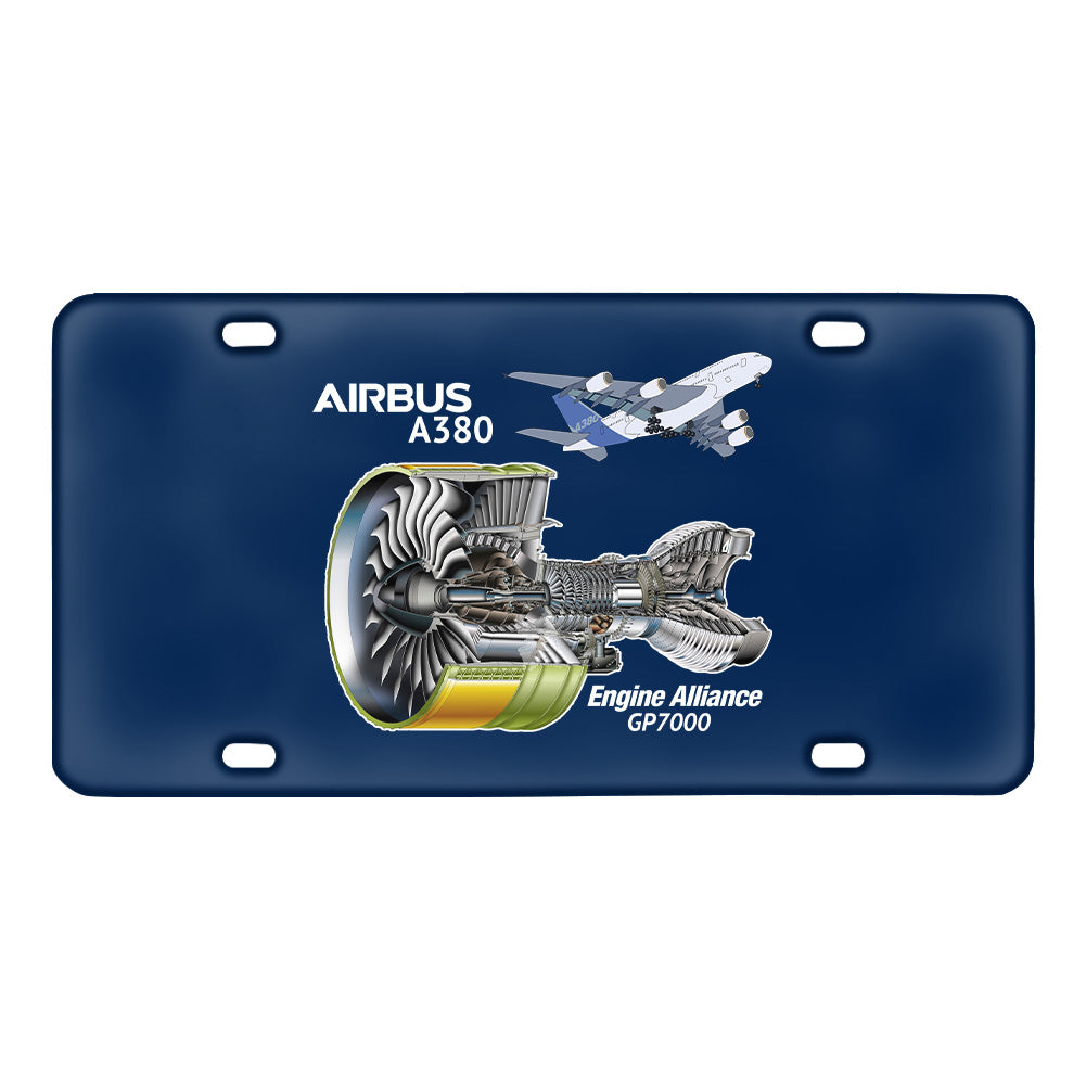 Airbus A380 & GP7000 Engine Designed Metal (License) Plates – Aviation Shop