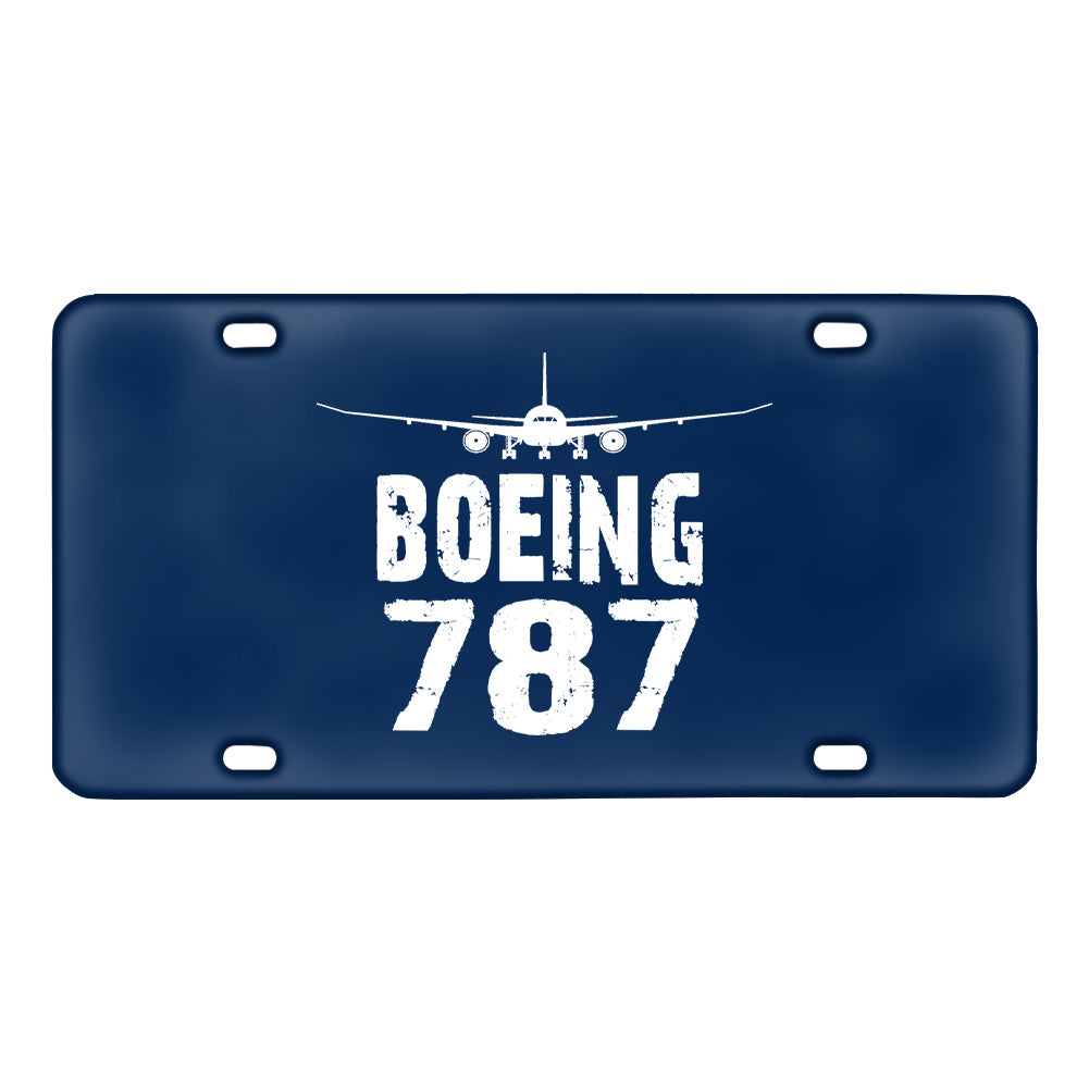 Boeing 787 & Plane Designed Metal (License) Plates – Aviation Shop