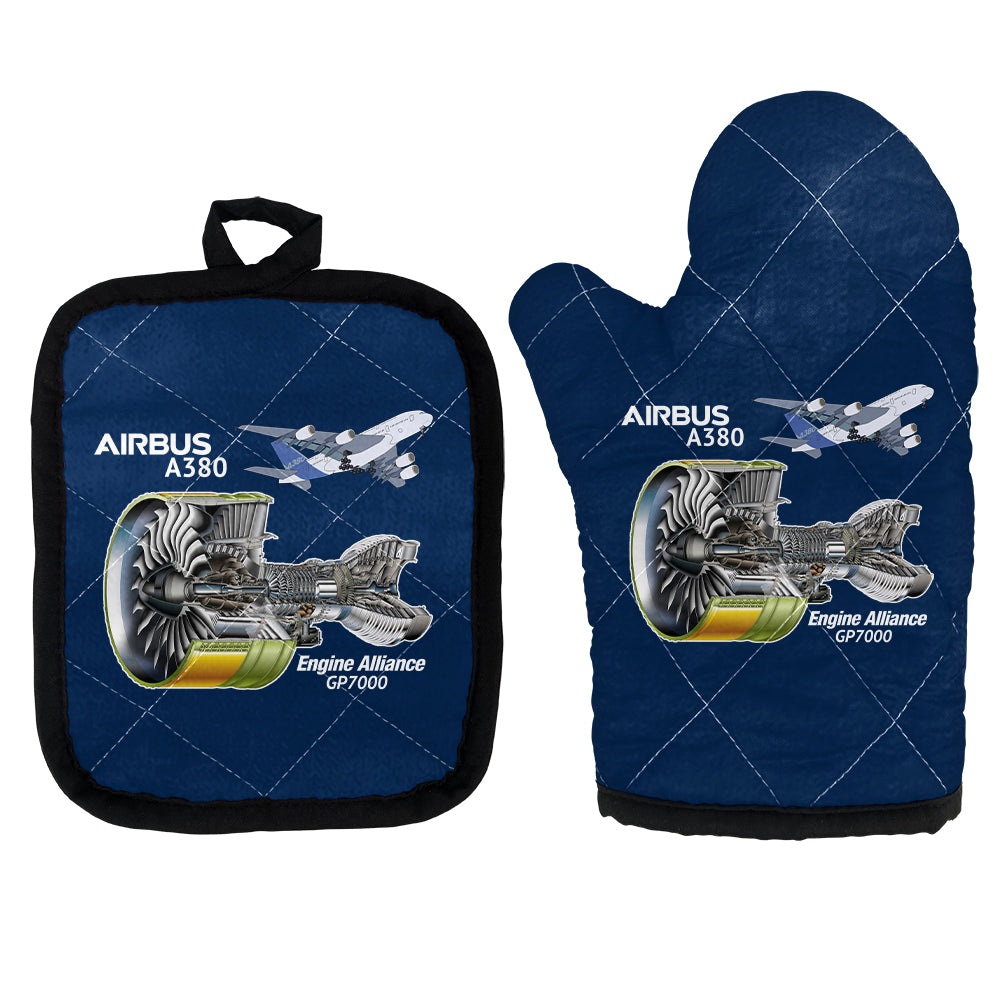 Airbus A380 & GP7000 Engine Designed Kitchen Glove & Holder – Aviation Shop