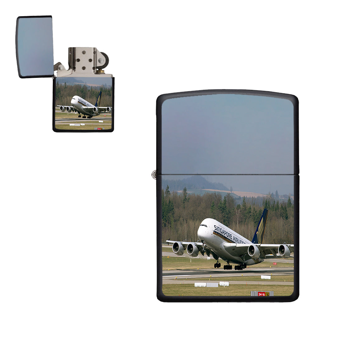 Departing Singapore Airlines A380 Designed Metal Lighters – Aviation Shop
