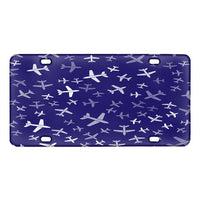 Different Sizes Seamless Airplanes Designed Metal (License) Plates ...