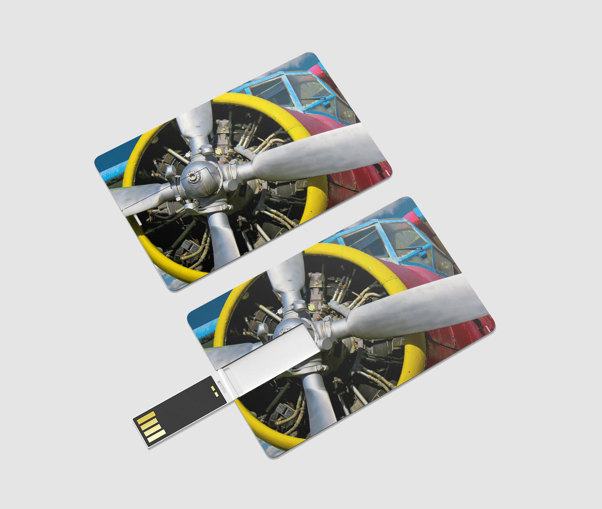 Double-Decker Airplane's Propeller Designed USB Cards – Aviation Shop