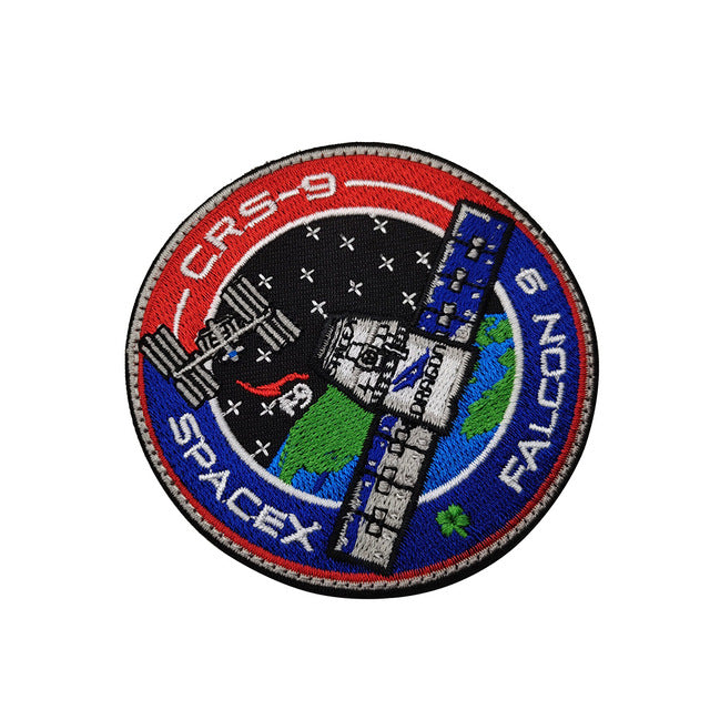 Spacex Aerospace Station Astronaut (8) Designed Embroidered Patch ...