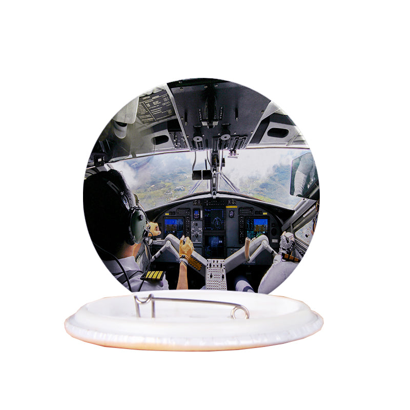 Fantastic Cockpit Shot Designed Pins – Aviation Shop