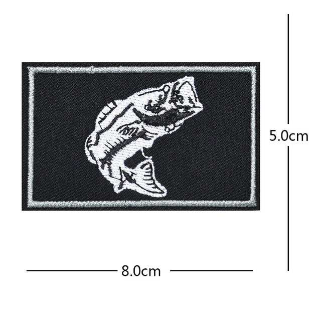 Rectangular Fish (3) Designed Embroidery Patch – Aviation Shop