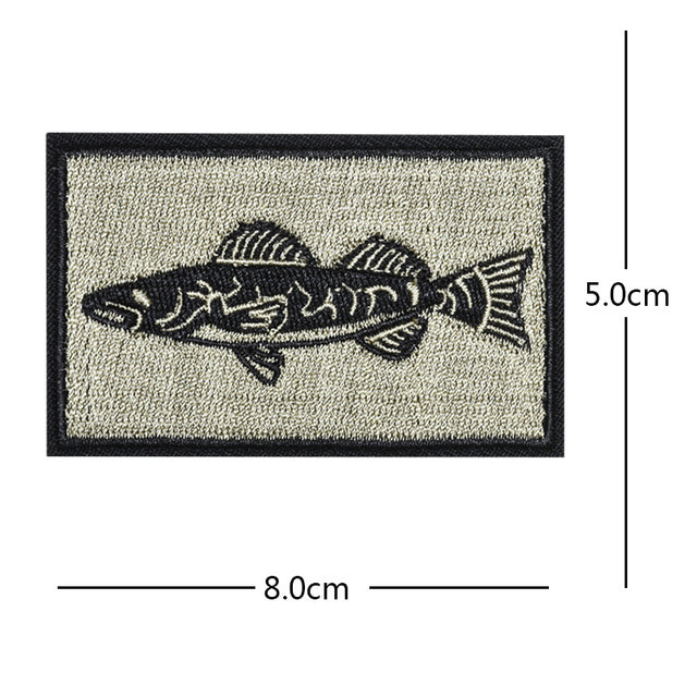 Rectangular Fish (5) Designed Embroidery Patch – Aviation Shop
