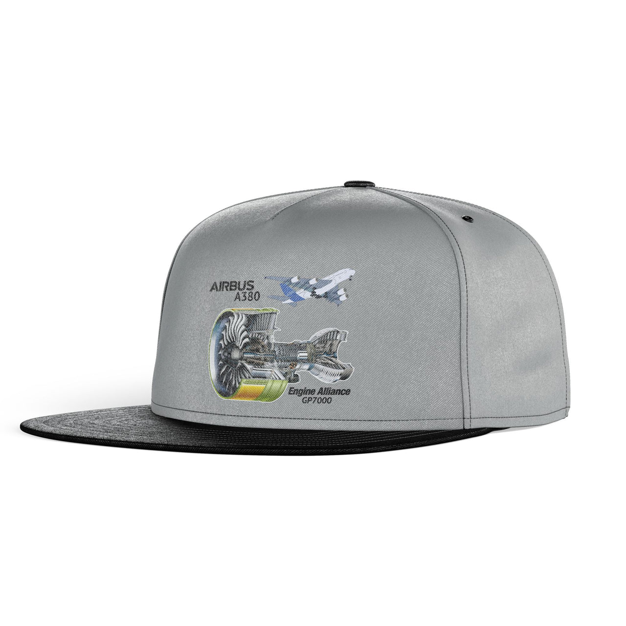 Airbus A380 & GP7000 Engine Designed Snapback Caps & Hats – Aviation Shop