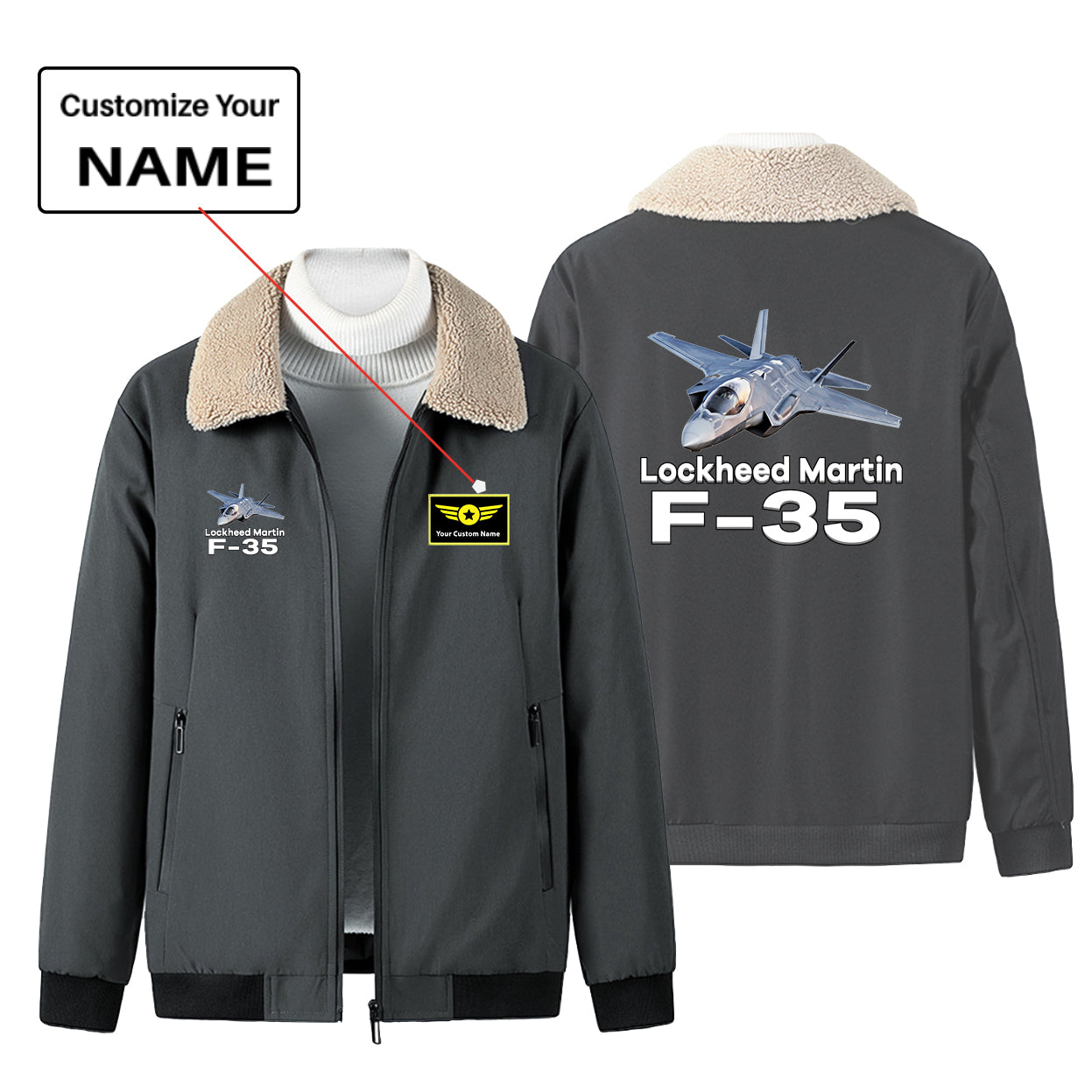 The Lockheed Martin F35 Designed Winter Bomber Jackets – Aviation Shop