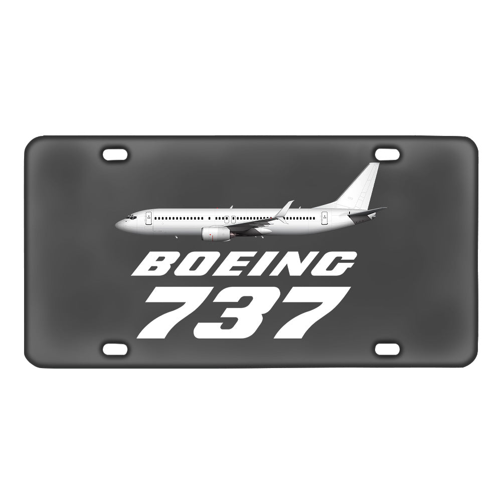 The Boeing 737 Designed Metal (License) Plates – Aviation Shop