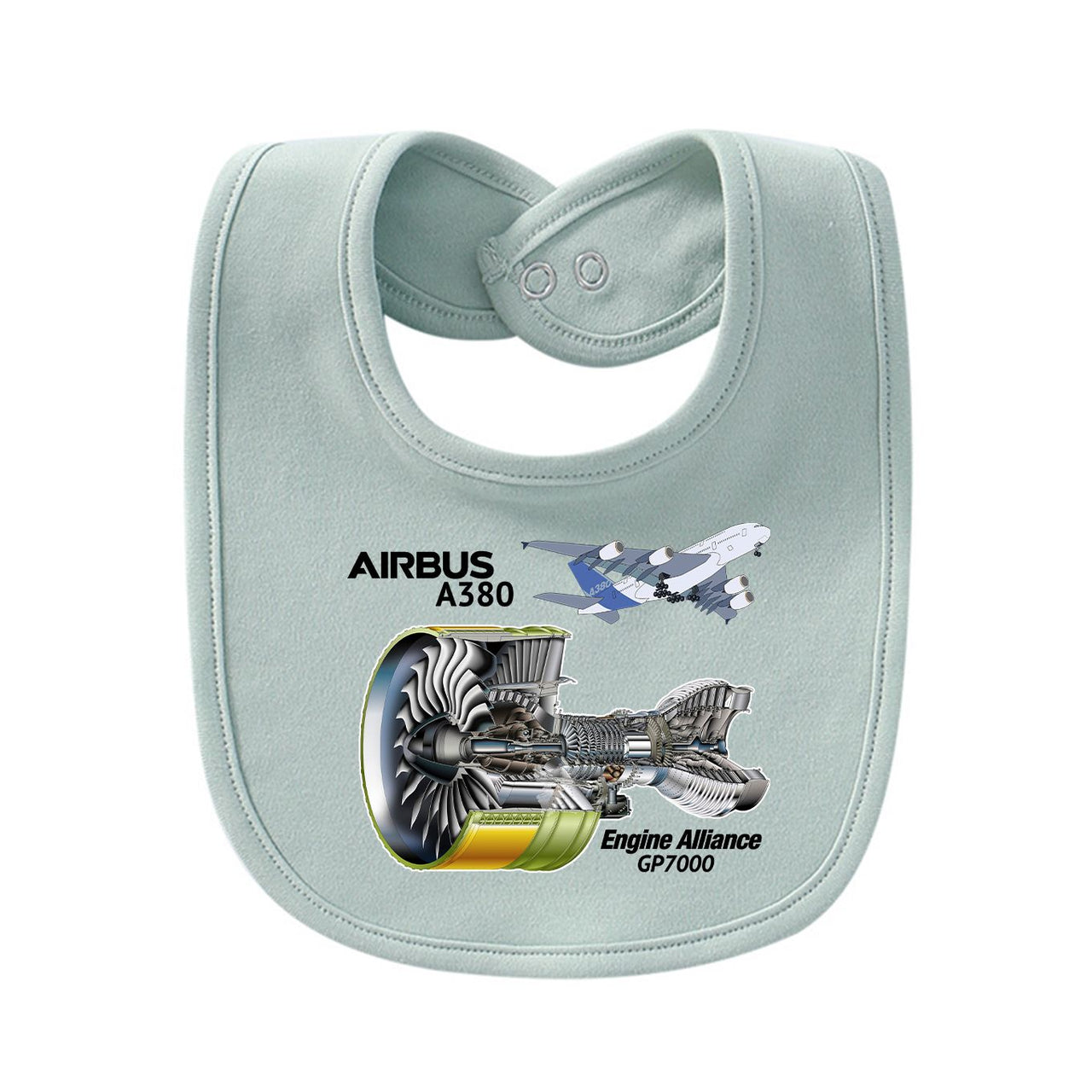 Airbus A380 & GP7000 Engine Designed Baby Saliva & Feeding Towels ...