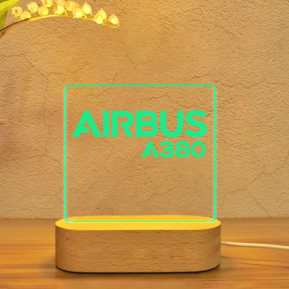 Airbus A380 & Text Designed Night Lamp – Aviation Shop