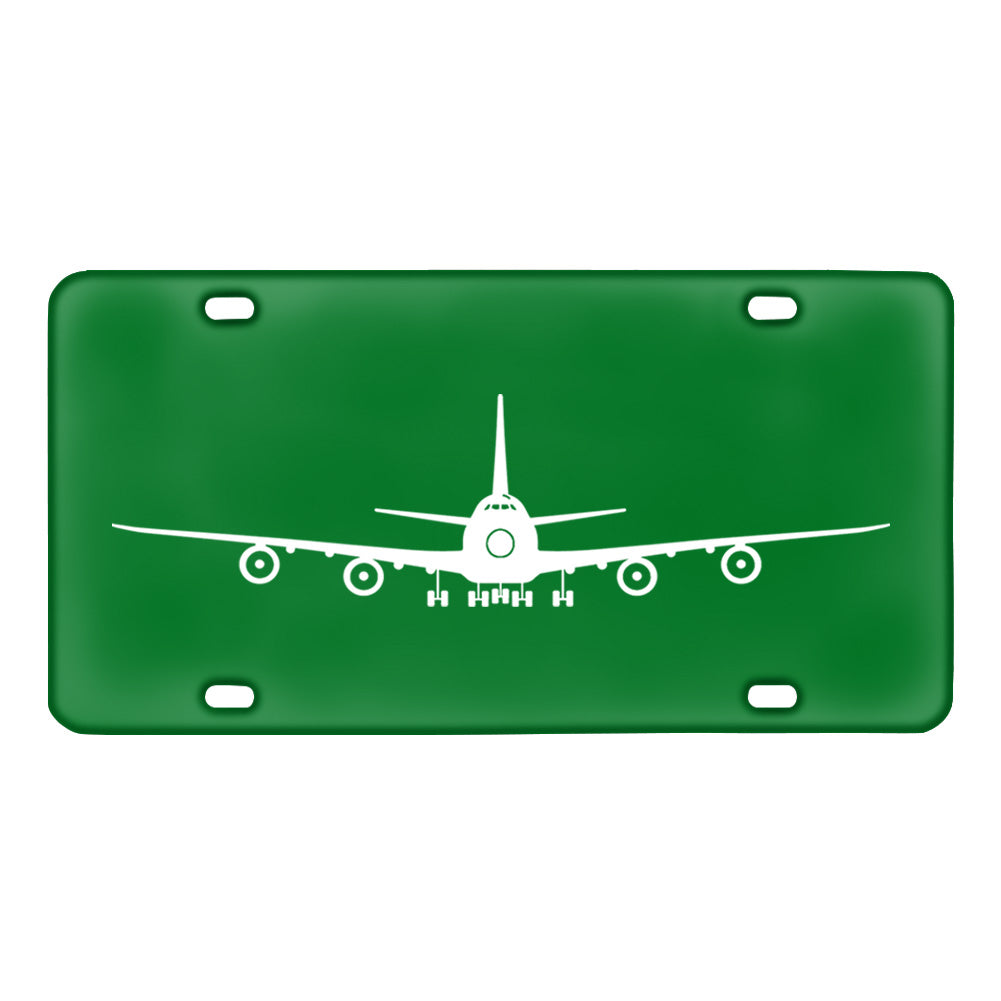 Boeing 747 Silhouette Designed Metal (License) Plates – Aviation Shop