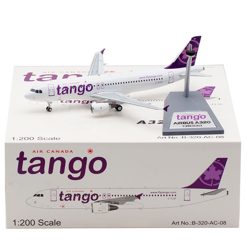 Tango Air Canada C-FLSF A320 Airplane Model (1/200 Scale) – Aviation Shop