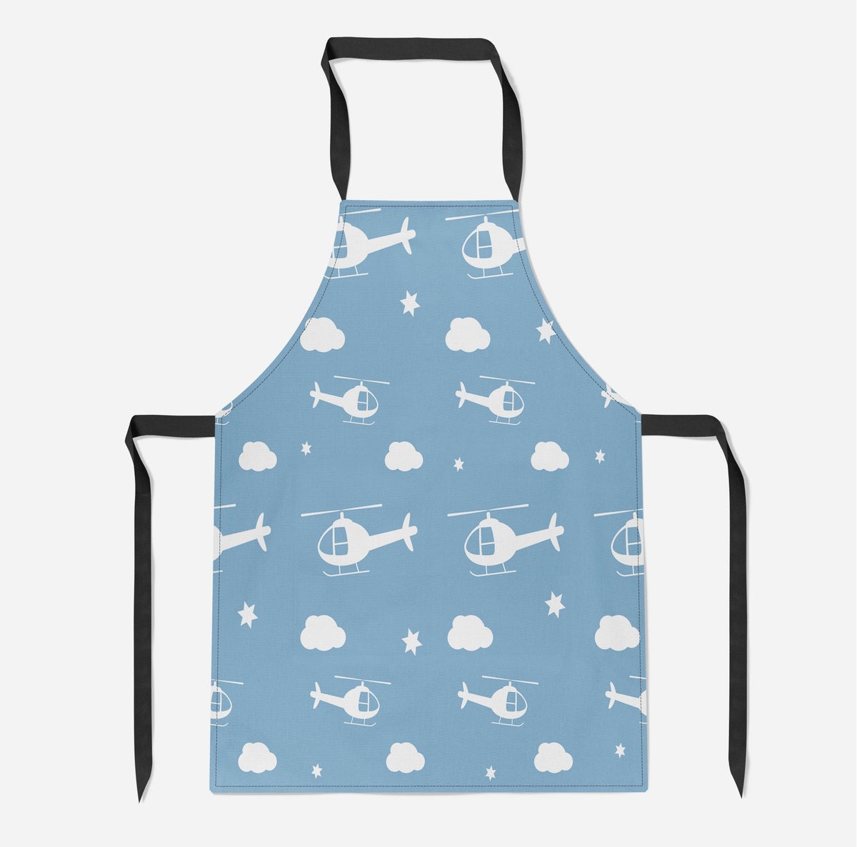 Helicopters & Clouds Designed Kitchen Aprons – Aviation Shop