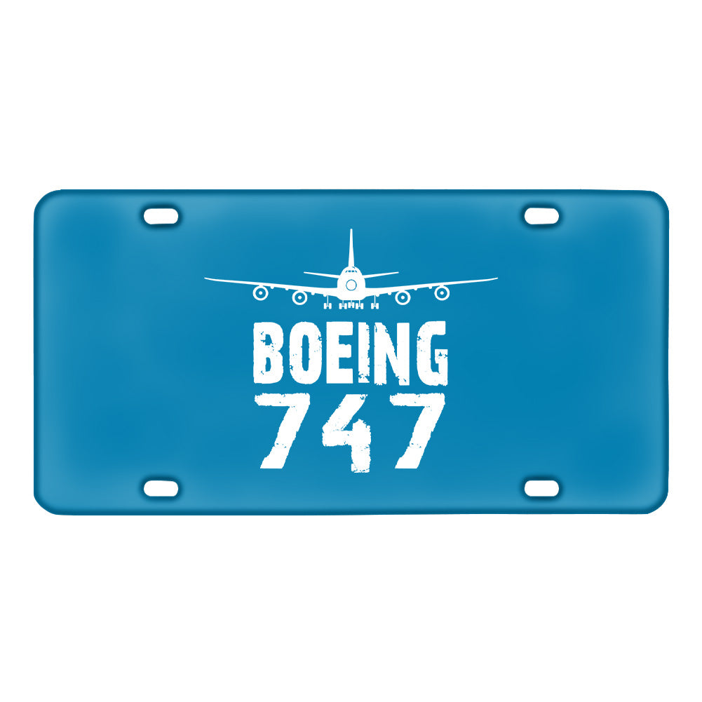 Boeing 747 & Plane Designed Metal (License) Plates – Aviation Shop