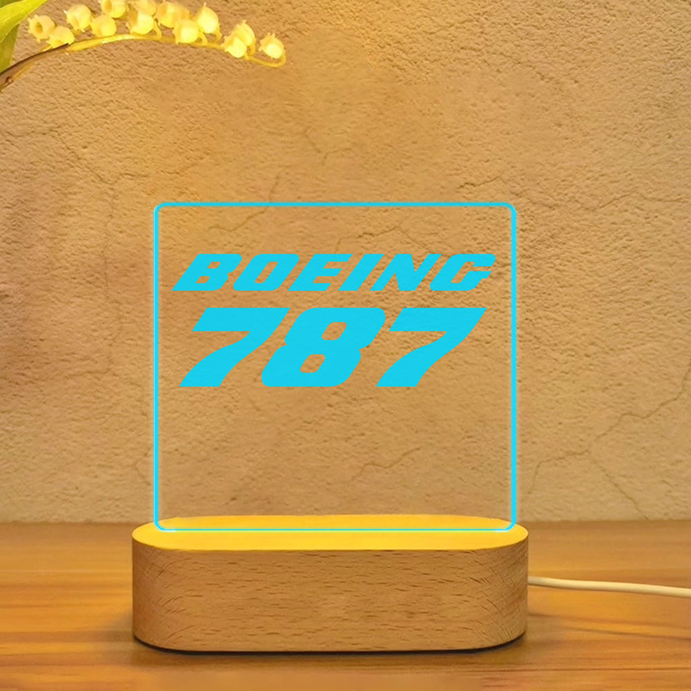 Boeing 787 & Text Designed Night Lamp – Aviation Shop