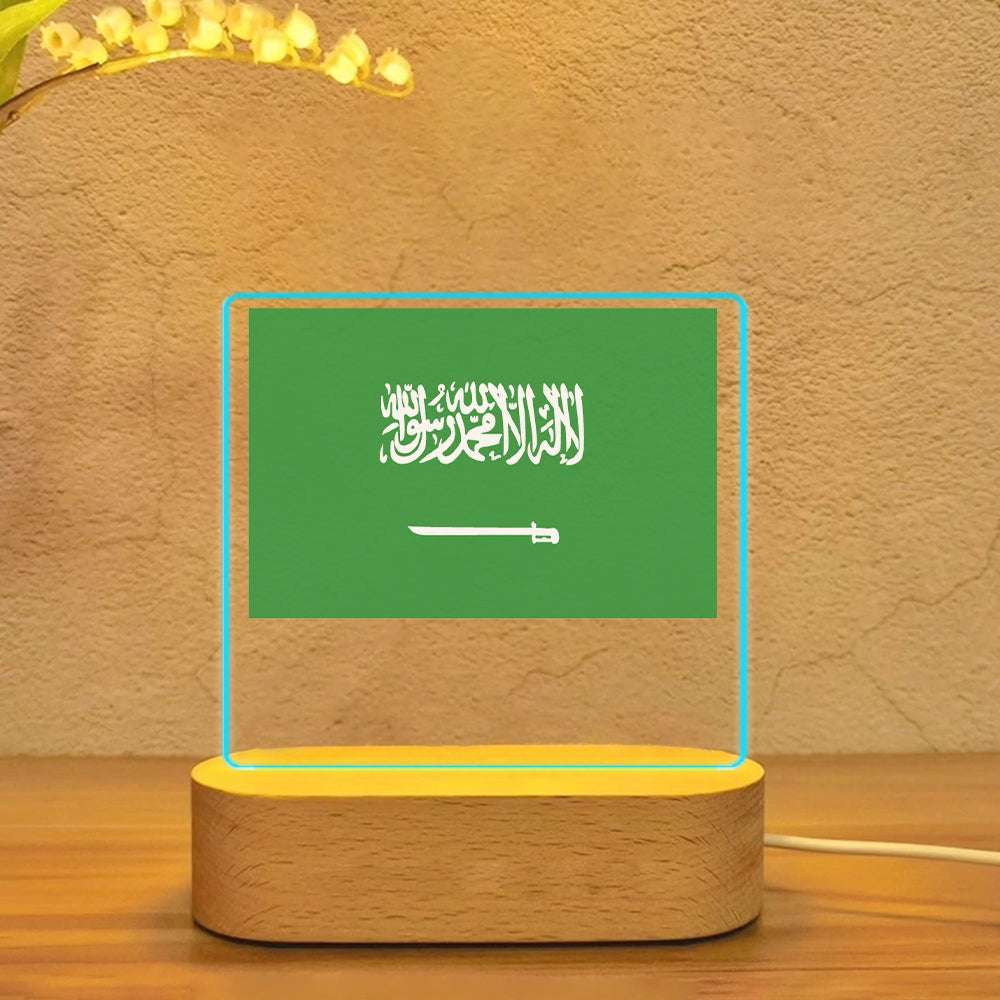 Saudi Arabia Flag Designed Night Lamp – Aviation Shop