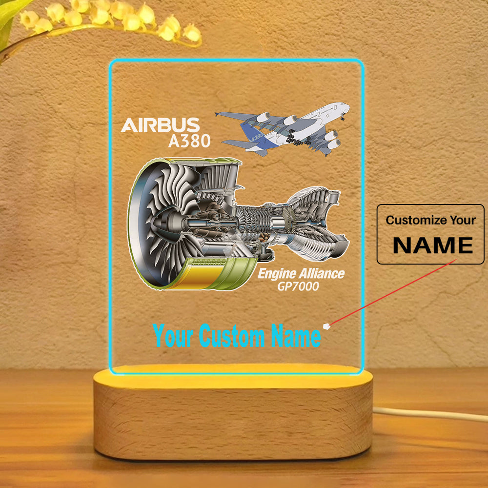 Airbus A380 & GP7000 Engine Designed Night Lamp – Aviation Shop