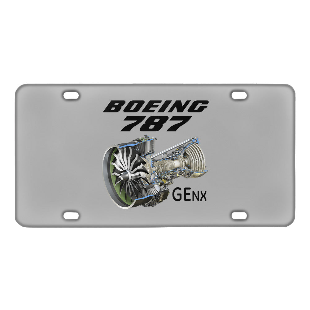 Boeing 787 & GENX Engine Designed Metal (License) Plates – Aviation Shop