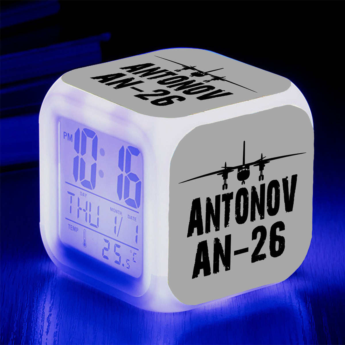 Antonov AN-26 & Plane Designed "7 Colour" Digital Alarm Clock ...