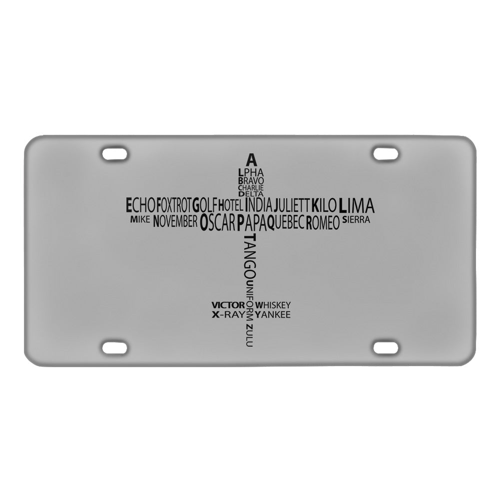 Propeller Shape Aviation Alphabet Designed Metal (License) Plates ...