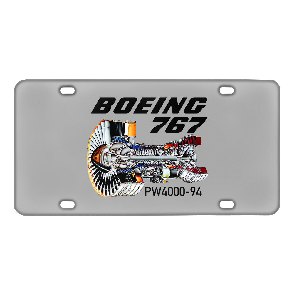 Boeing 767 Engine (PW4000-94) Designed Metal (License) Plates ...