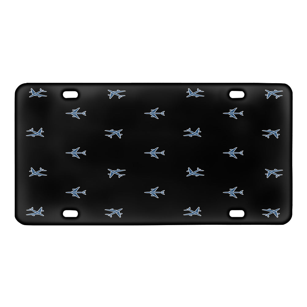 Nice Airplanes (Black) Designed Metal (License) Plates – Aviation Shop