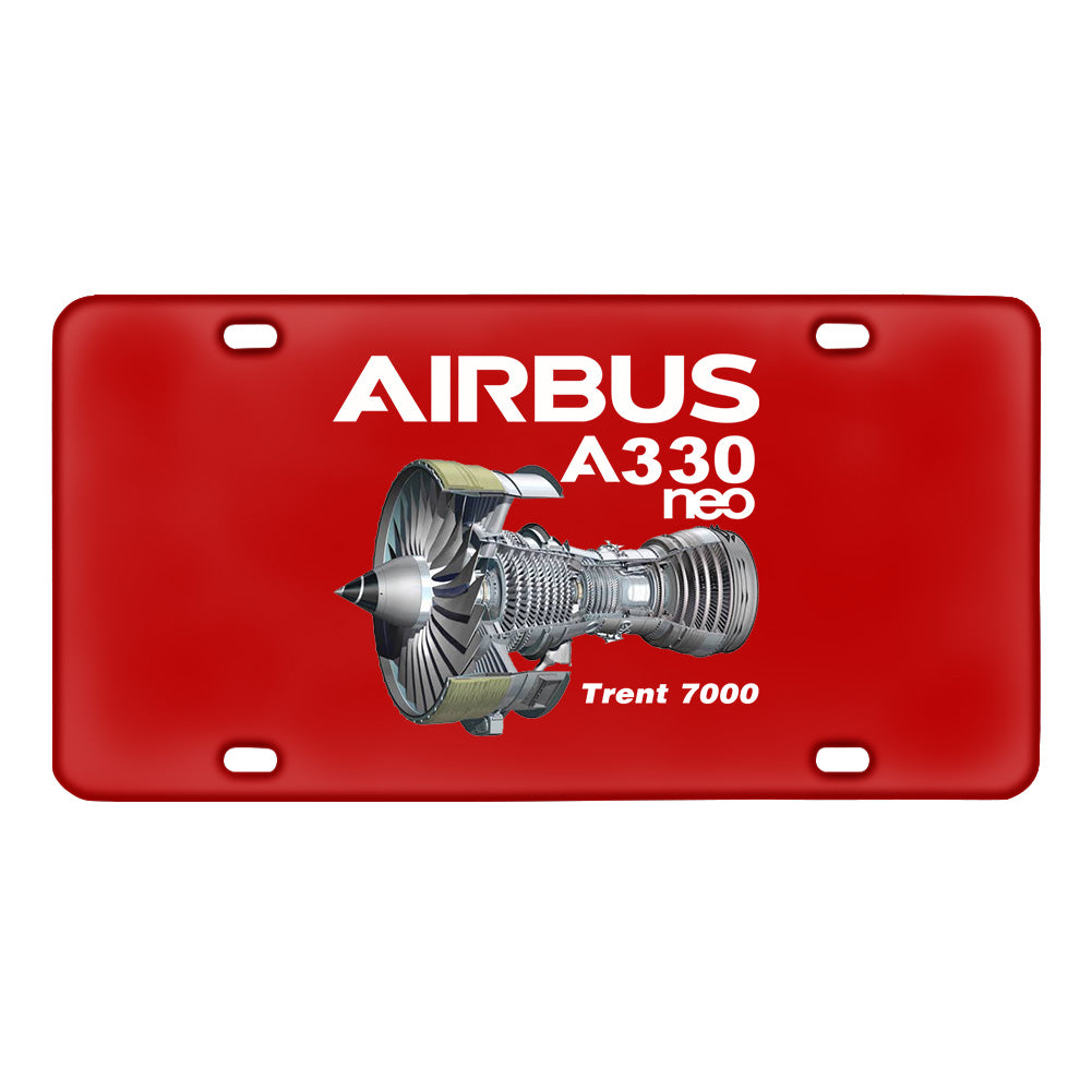 Airbus A330neo & Trent 7000 Designed Metal (License) Plates – Aviation Shop