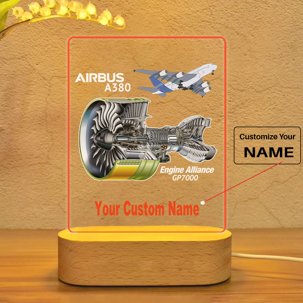 Airbus A380 & GP7000 Engine Designed Night Lamp – Aviation Shop