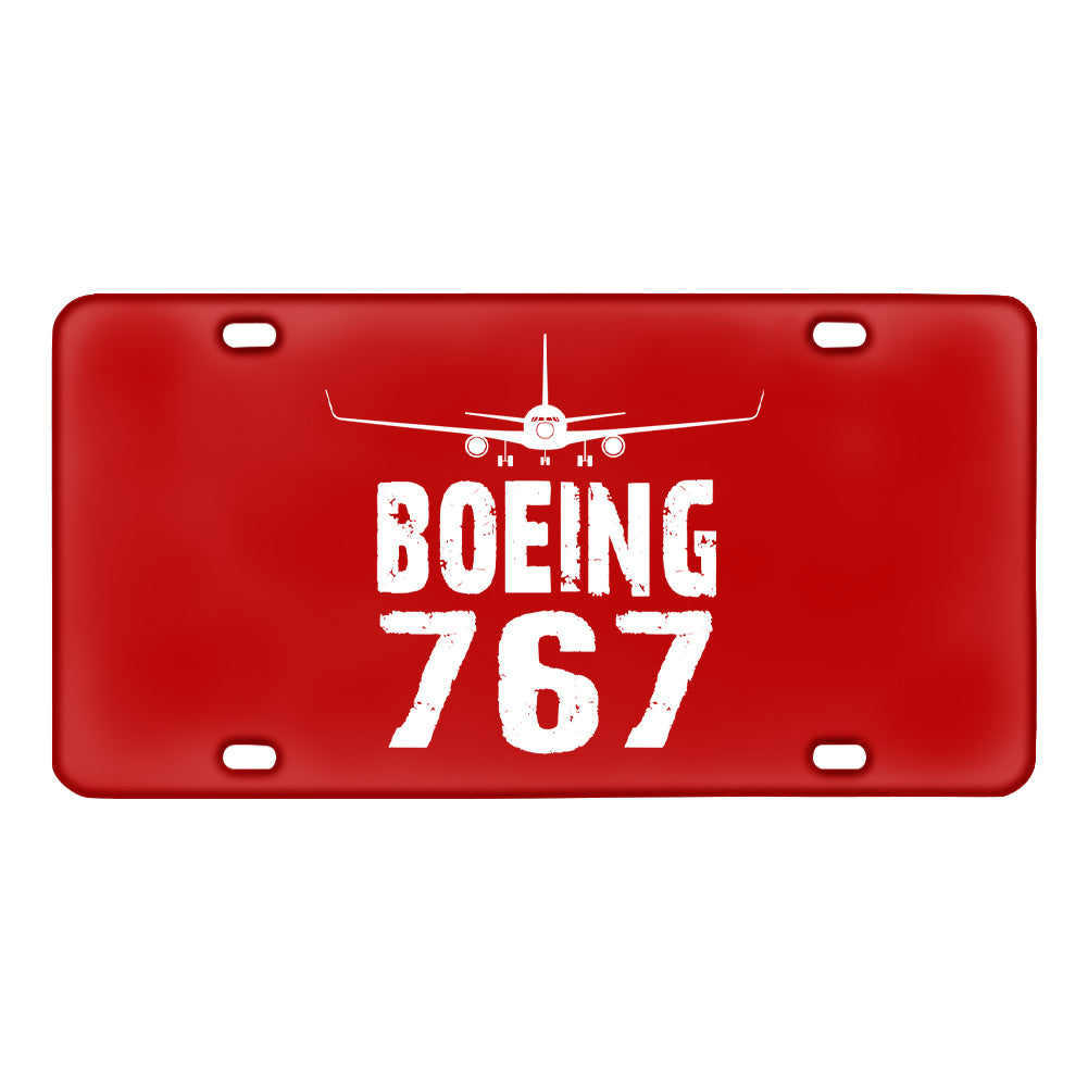 Boeing 767 & Plane Designed Metal (License) Plates – Aviation Shop