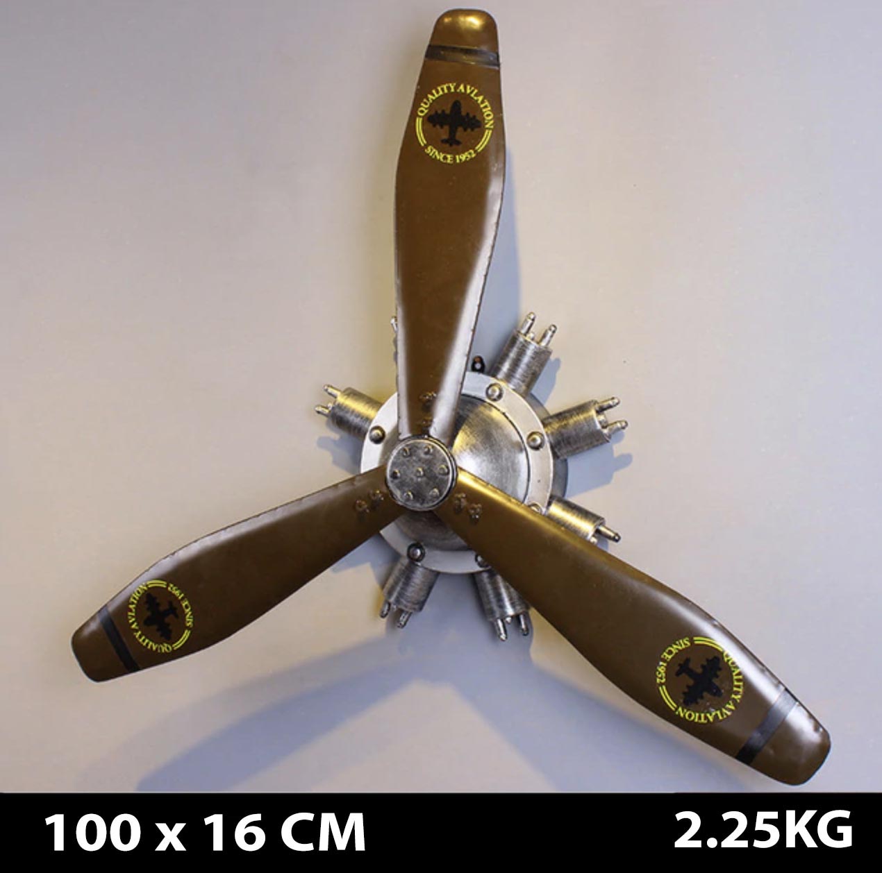 Decorative Metal Airplane Propeller | Shelly Lighting