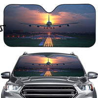 Super Airbus A380 Landing During Sunset Designed Car Sun Shade ...