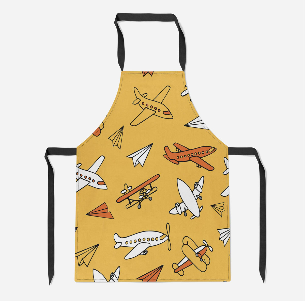 Super Drawings of Airplanes Designed Kitchen Aprons – Aviation Shop