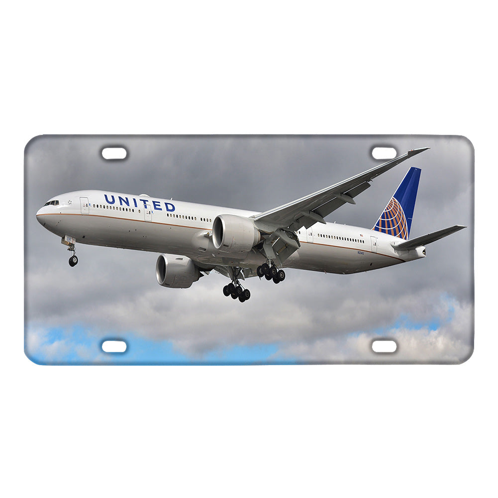 United Airways Boeing 777 Designed Metal (License) Plates – Aviation Shop