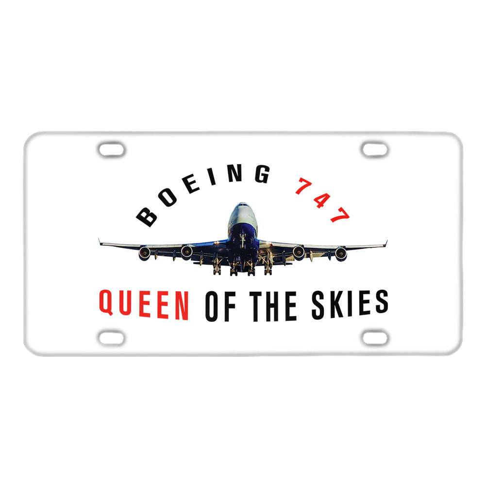 Boeing 747 Queen of the Skies Designed Metal (License) Plates ...