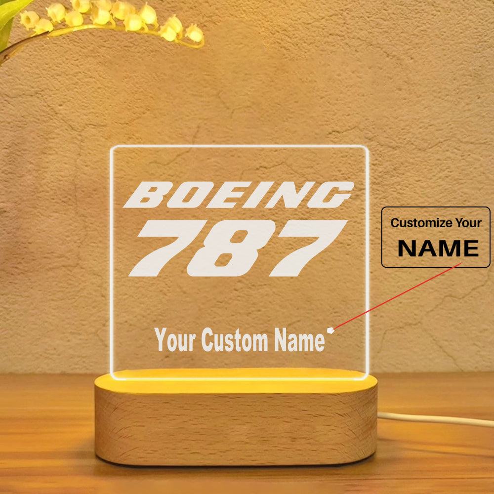 Boeing 787 & Text Designed Night Lamp – Aviation Shop