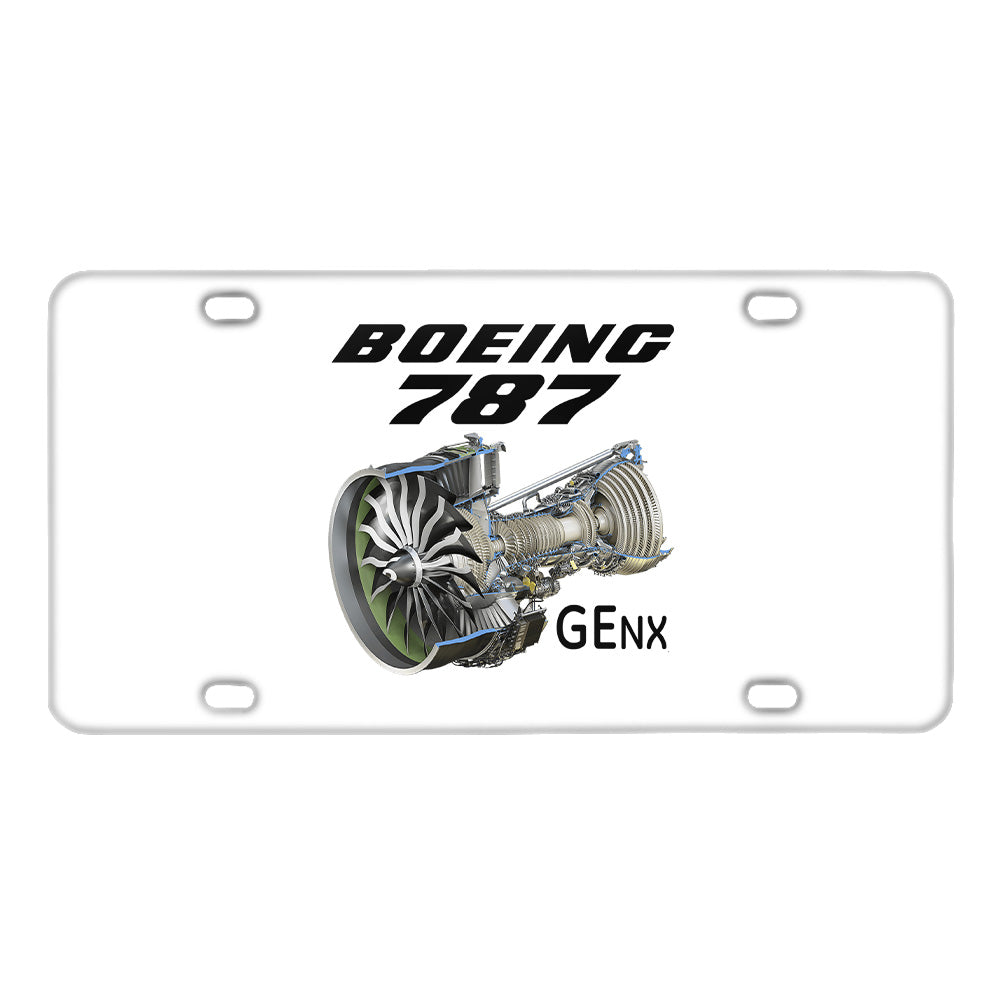 Boeing 787 & GENX Engine Designed Metal (License) Plates – Aviation Shop