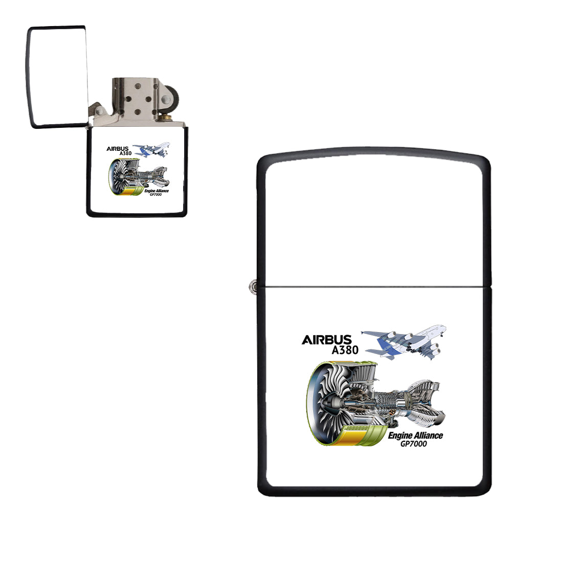 Airbus A380 & GP7000 Engine Designed Metal Lighters – Aviation Shop