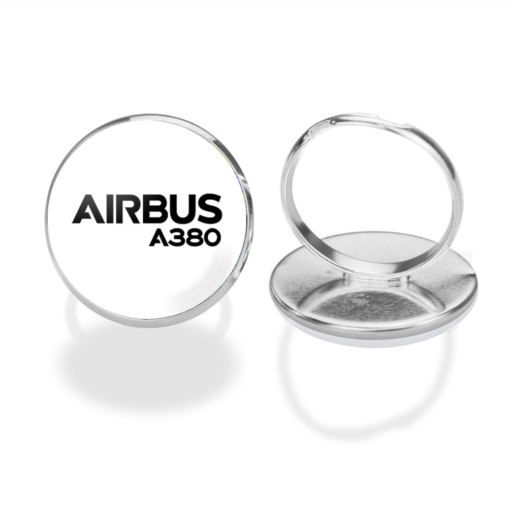 Airbus A380 & Text Designed Rings – Aviation Shop