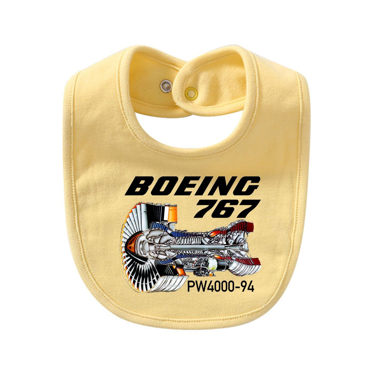 Boeing 767 Engine (PW4000-94) Designed Baby Saliva & Feeding Towels ...