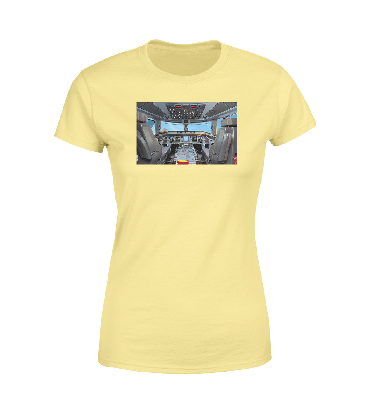 Embraer E190 Cockpit Designed Women T-Shirts – Aviation Shop