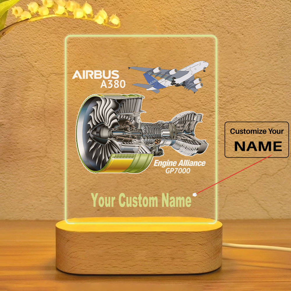 Airbus A380 & GP7000 Engine Designed Night Lamp – Aviation Shop