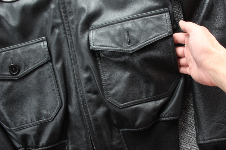 Air Force Fighter Jet Pilot Designed GENUINE Leather Jacket – Aviation Shop