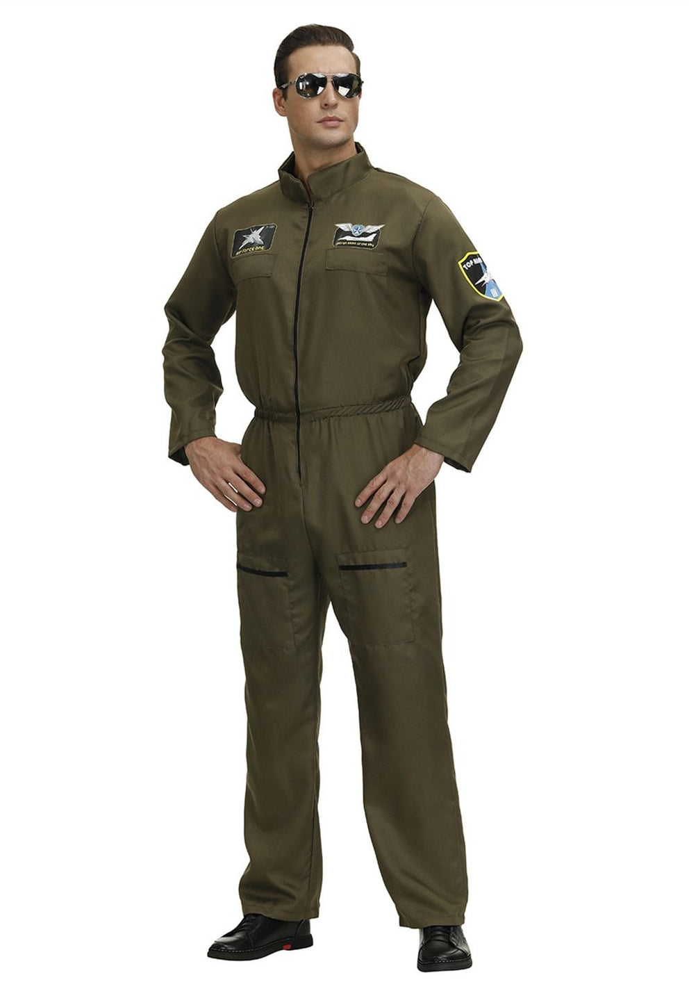 Fighter Pilot & Aviator Style Jumpsuit for Men & Women (Halloween ...